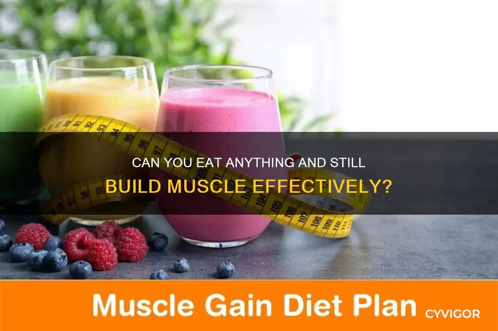 Can You Eat Anything And Still Build Muscle Effectively? | CyVigor