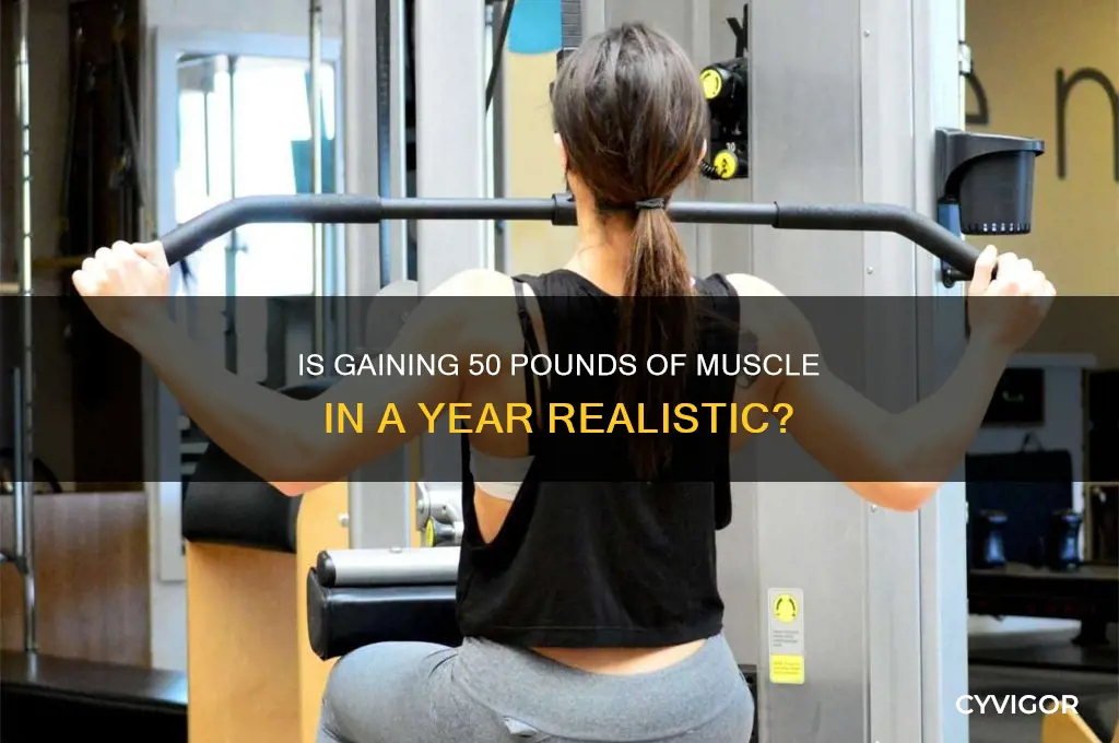 Is Gaining 50 Pounds Of Muscle In A Year Realistic? | CyVigor