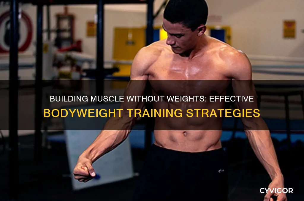 Building Muscle Without Weights: Effective Bodyweight Training ...