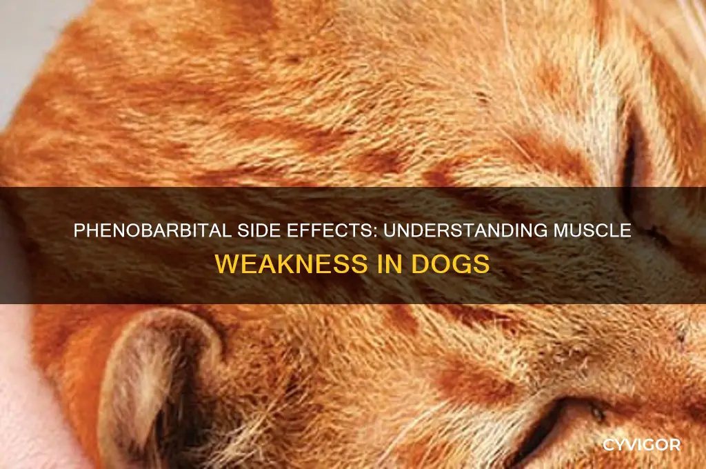 Phenobarbital Side Effects: Understanding Muscle Weakness In Dogs | CyVigor