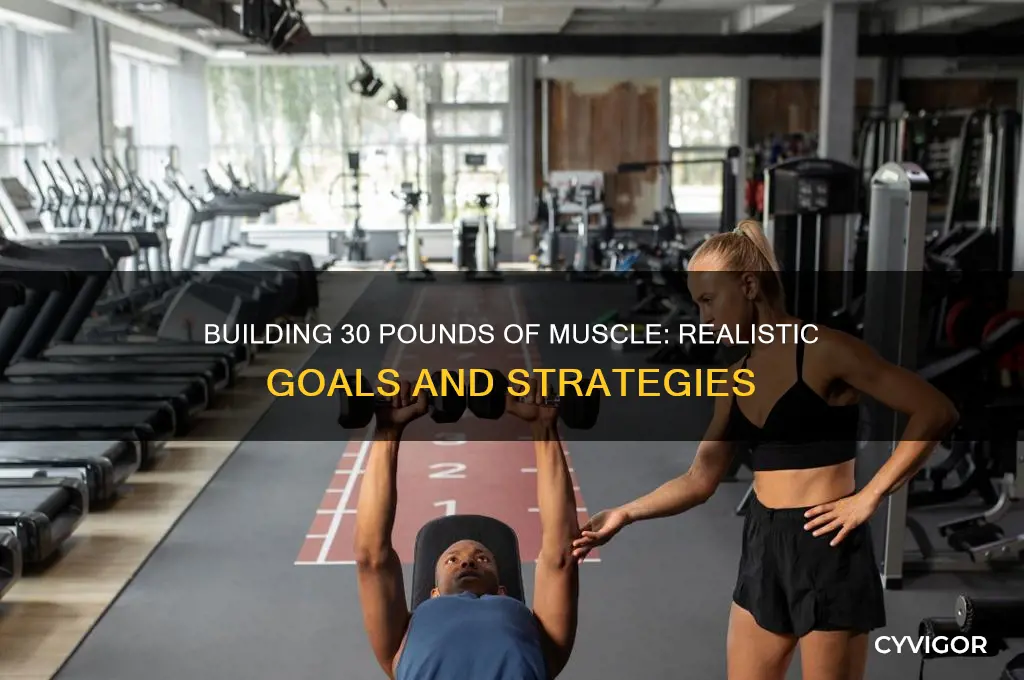 Building 30 Pounds Of Muscle: Realistic Goals And Strategies | CyVigor