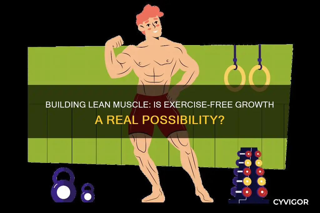 Building Lean Muscle: Is Exercise-Free Growth A Real Possibility? | CyVigor