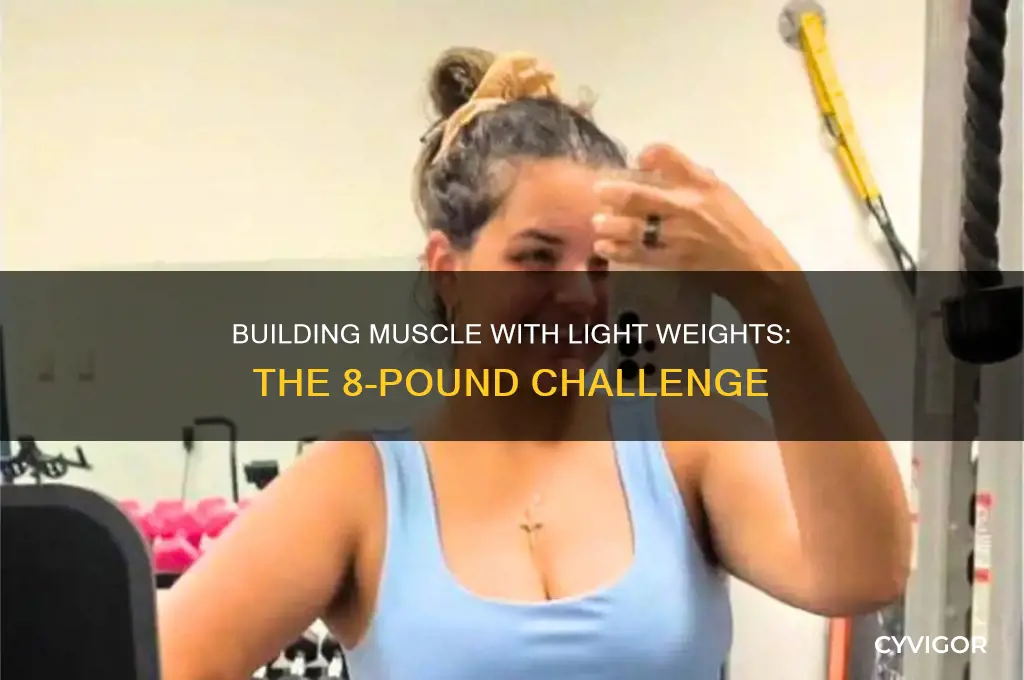 Building Muscle With Light Weights: The 8-Pound Challenge | CyVigor