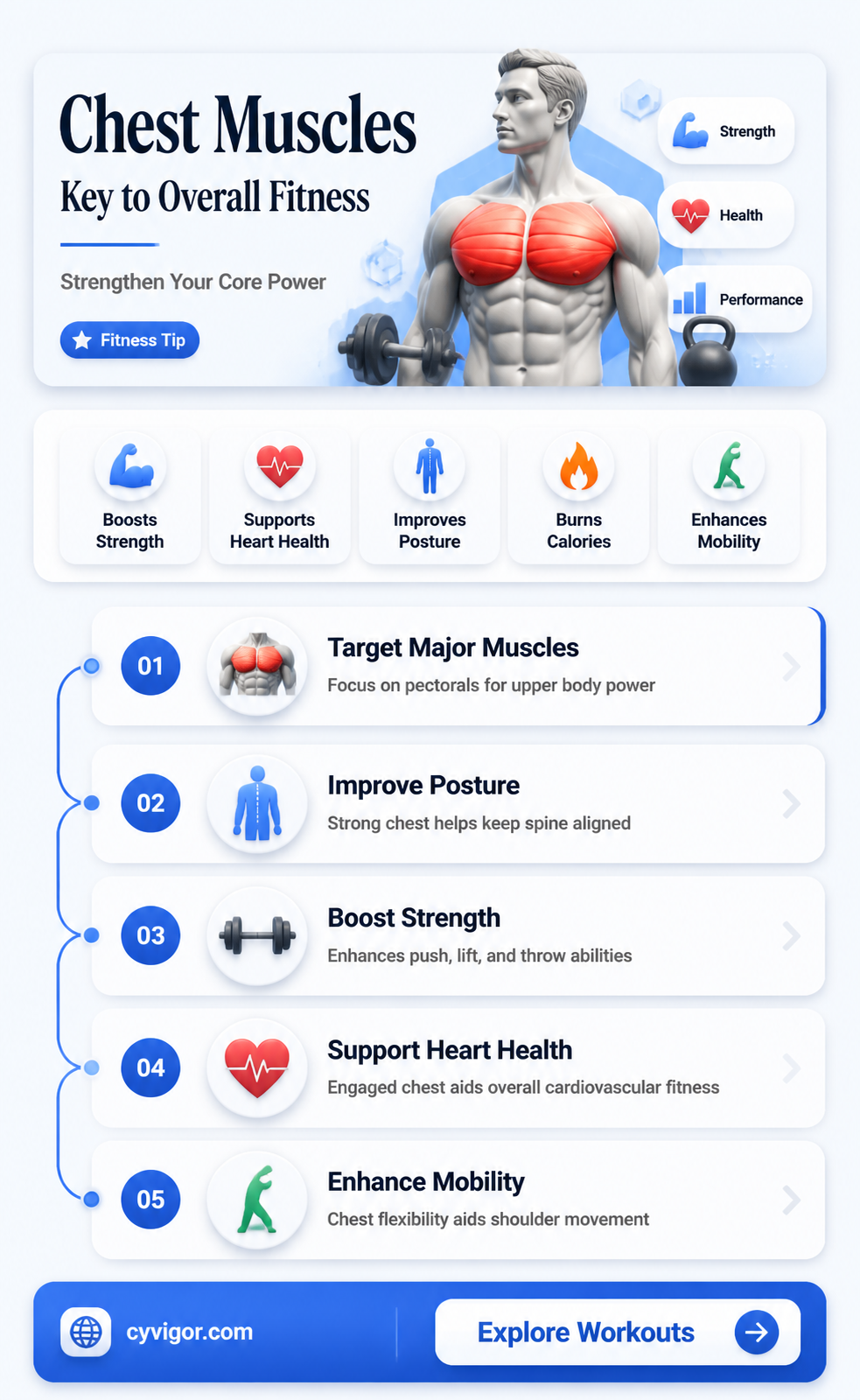 Chest Muscles: Are They Important For Overall Fitness? | CyVigor