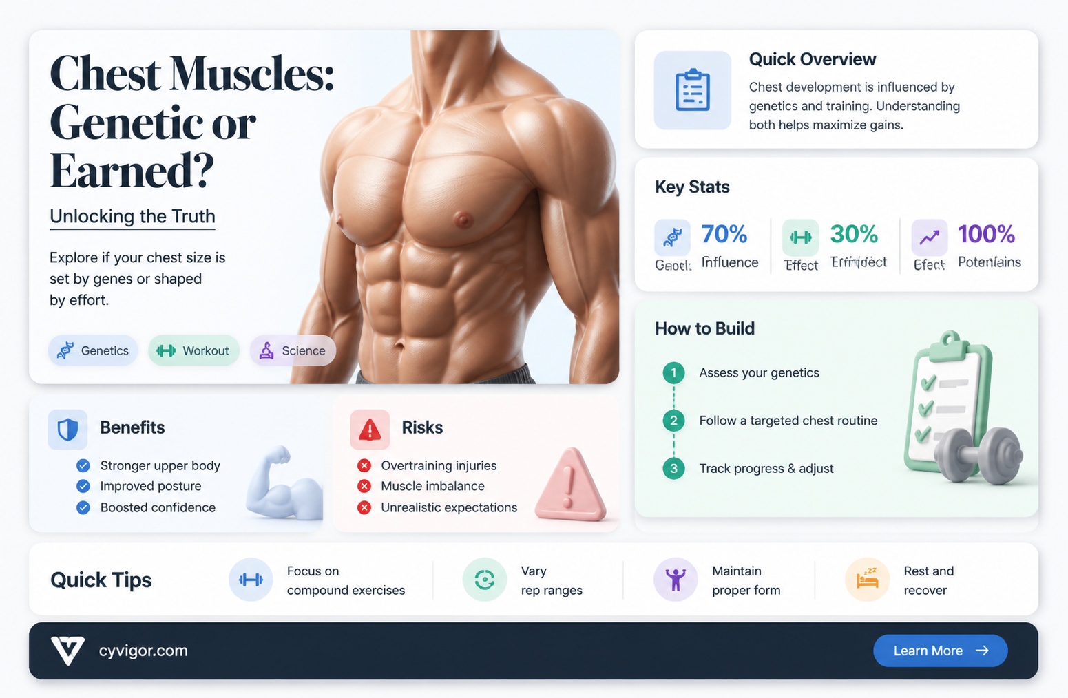 Chest Muscles: Genetic Or Earned? | CyVigor