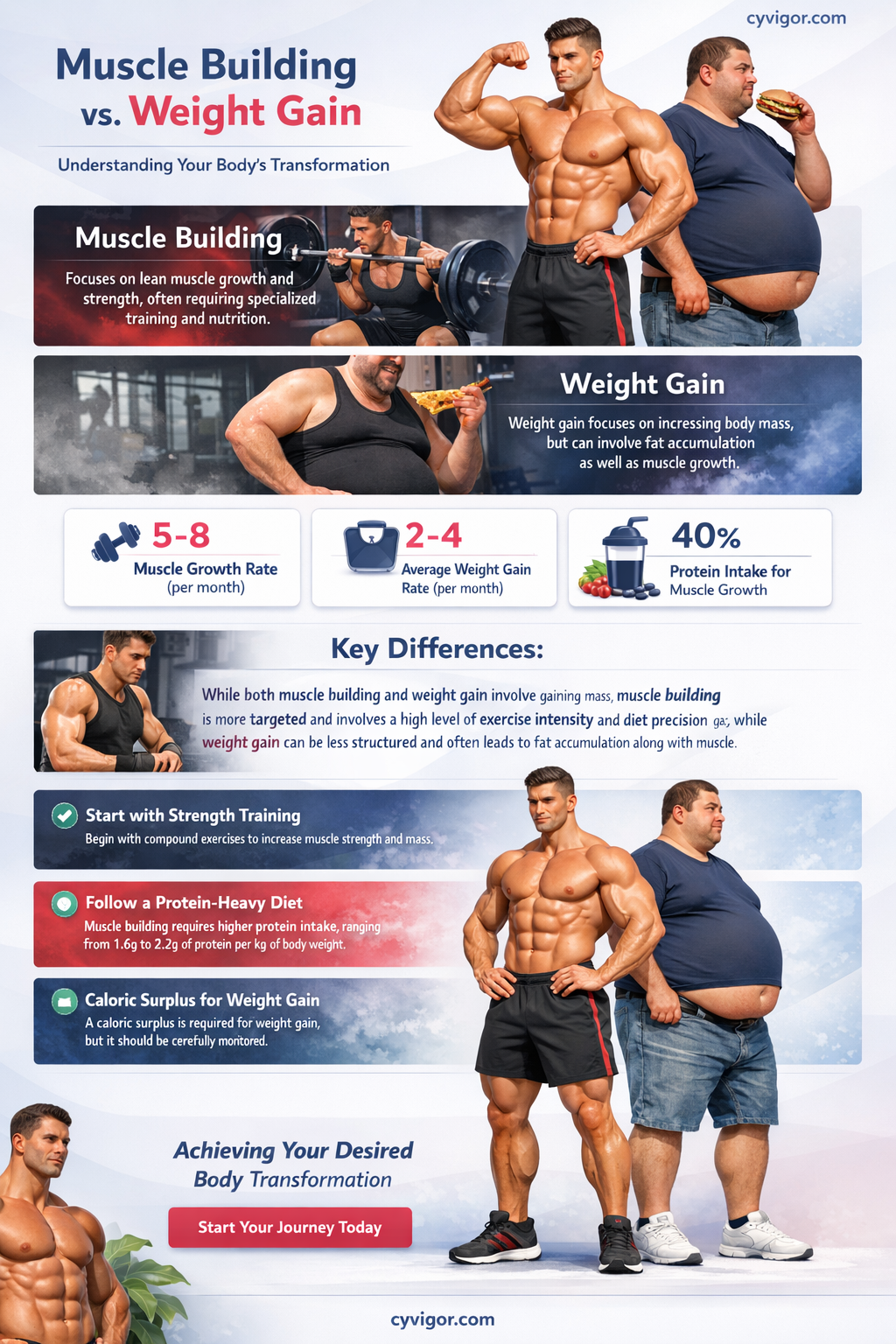 Muscle Building Vs. Weight Gain: Understanding Your Body's ...
