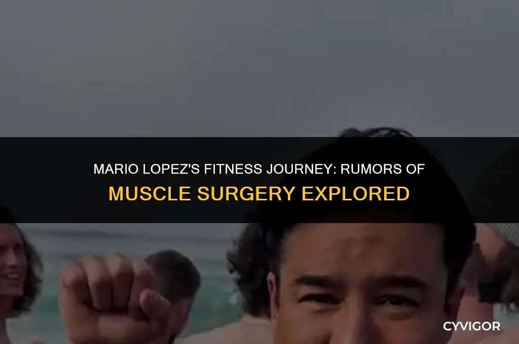 Mario Lopez's Fitness Journey: Rumors Of Muscle Surgery Explored | CyVigor