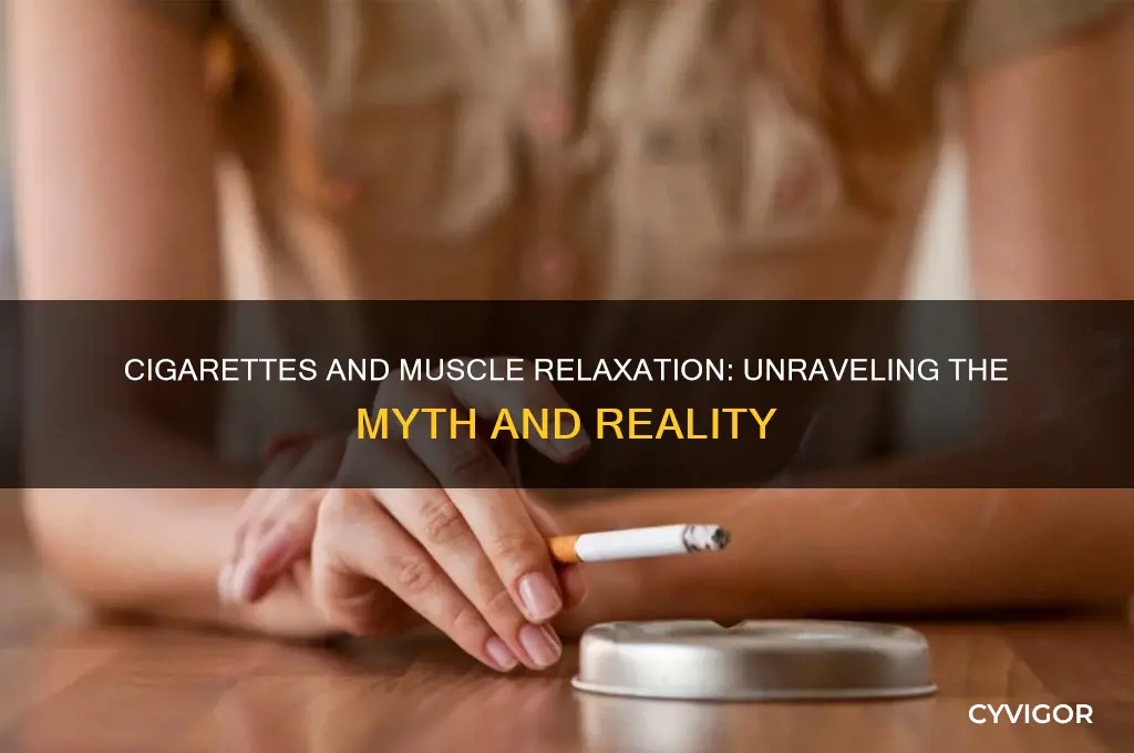 Cigarettes And Muscle Relaxation: Unraveling The Myth And Reality | CyVigor