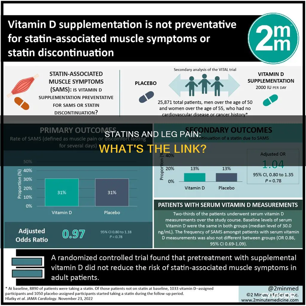 Statins And Leg Pain: What's The Link? | CyVigor