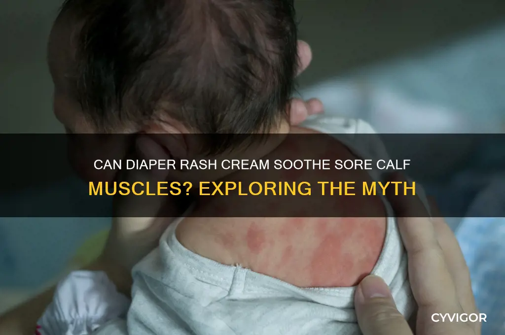 Can Diaper Rash Cream Soothe Sore Calf Muscles? Exploring The Myth ...