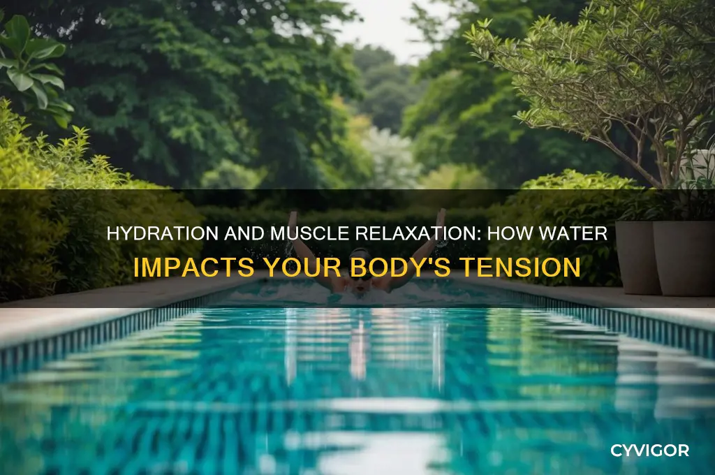 Hydration And Muscle Relaxation: How Water Impacts Your Body's Tension ...