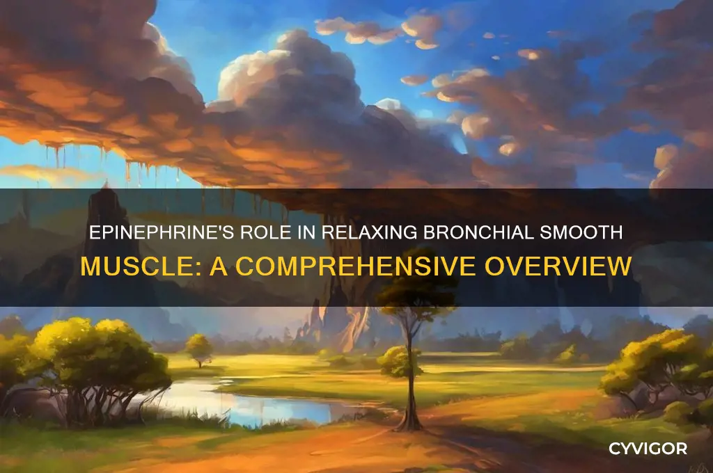 Epinephrine's Role In Relaxing Bronchial Smooth Muscle: A Comprehensive ...