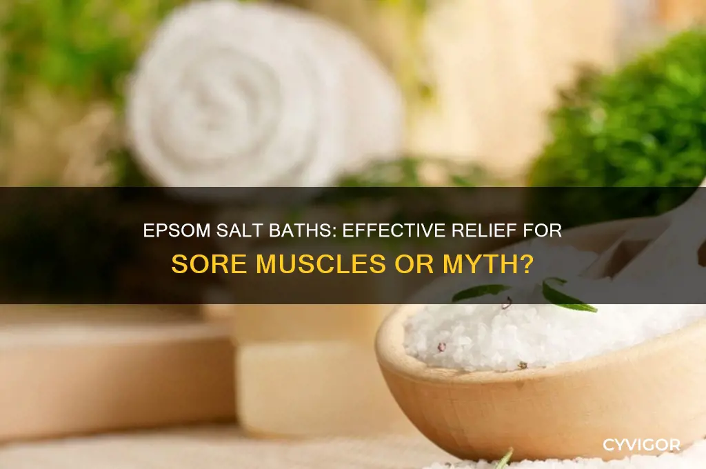 Epsom Salt Baths: Effective Relief For Sore Muscles Or Myth? | CyVigor