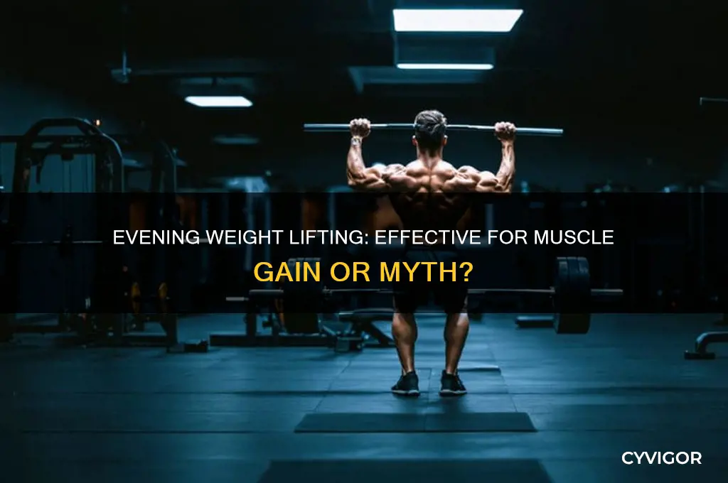 Evening Weight Lifting: Effective For Muscle Gain Or Myth? | CyVigor