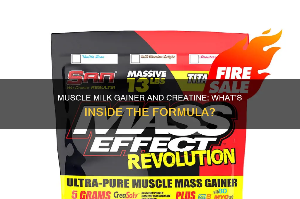 Muscle Milk Gainer And Creatine: What’S Inside The Formula? | CyVigor