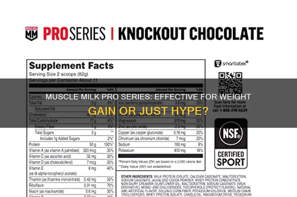 Muscle Milk Pro Series: Effective For Weight Gain Or Just Hype? | CyVigor