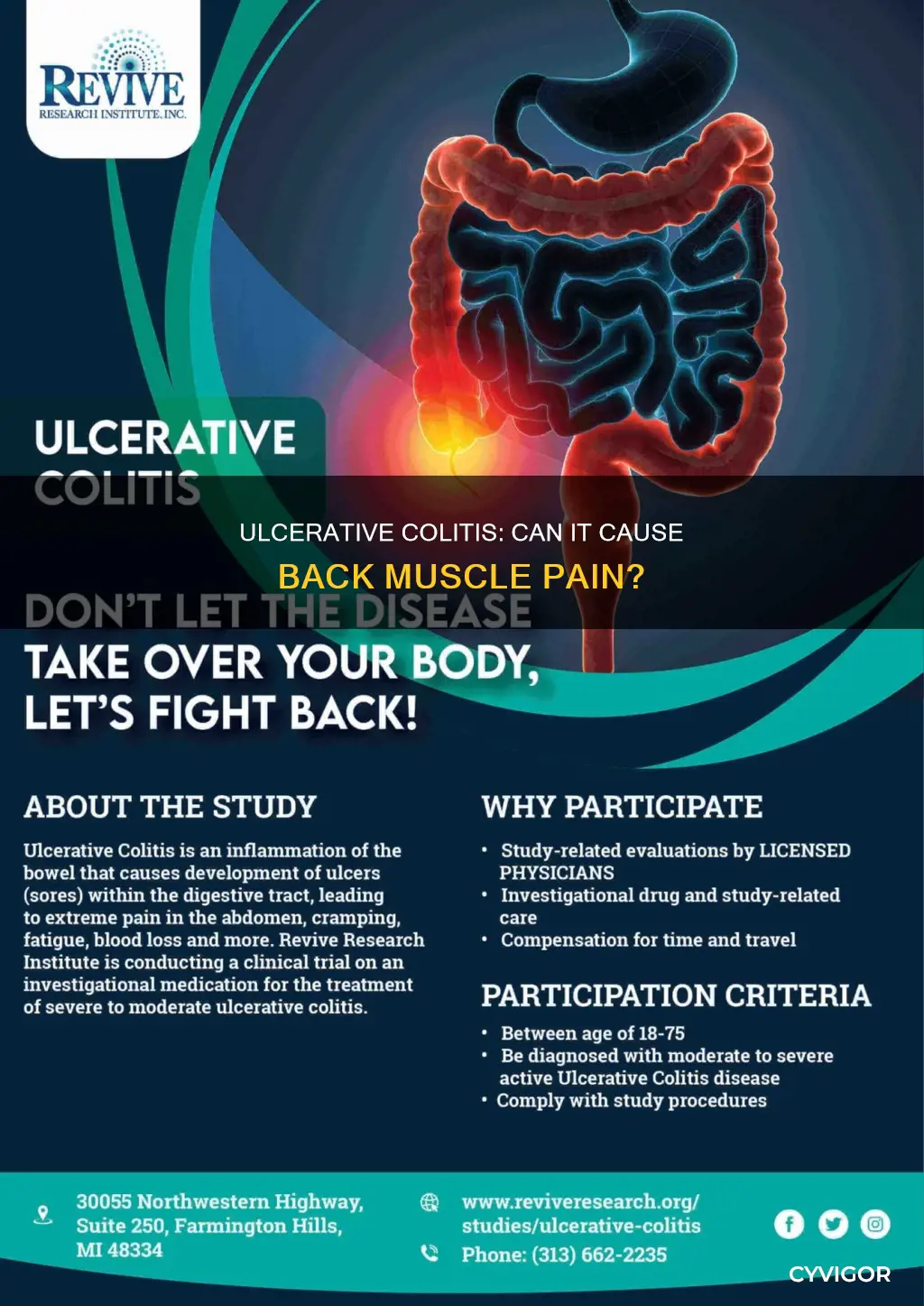 Ulcerative Colitis: Can It Cause Back Muscle Pain? | CyVigor