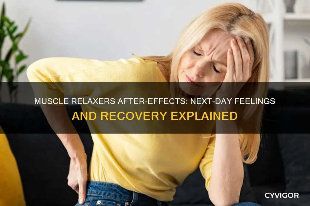 Muscle Relaxers After-Effects: Next-Day Feelings And Recovery Explained ...