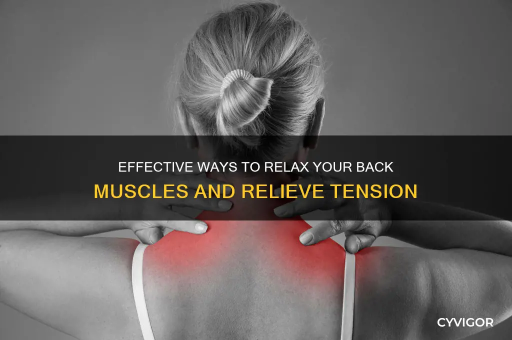 Effective Ways To Relax Your Back Muscles And Relieve Tension | CyVigor