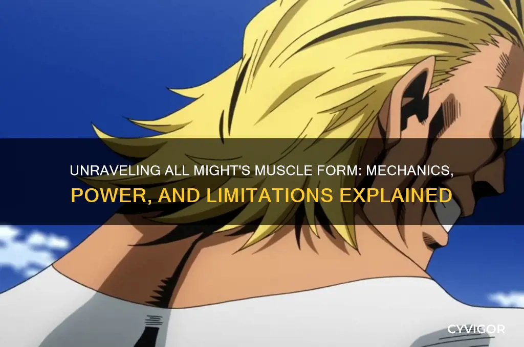 Unraveling All Might's Muscle Form: Mechanics, Power, And Limitations ...