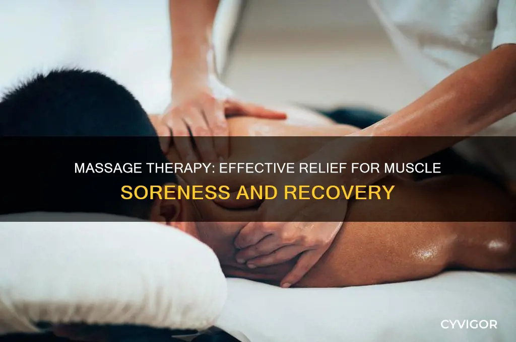 Massage Therapy: Effective Relief For Muscle Soreness And Recovery ...