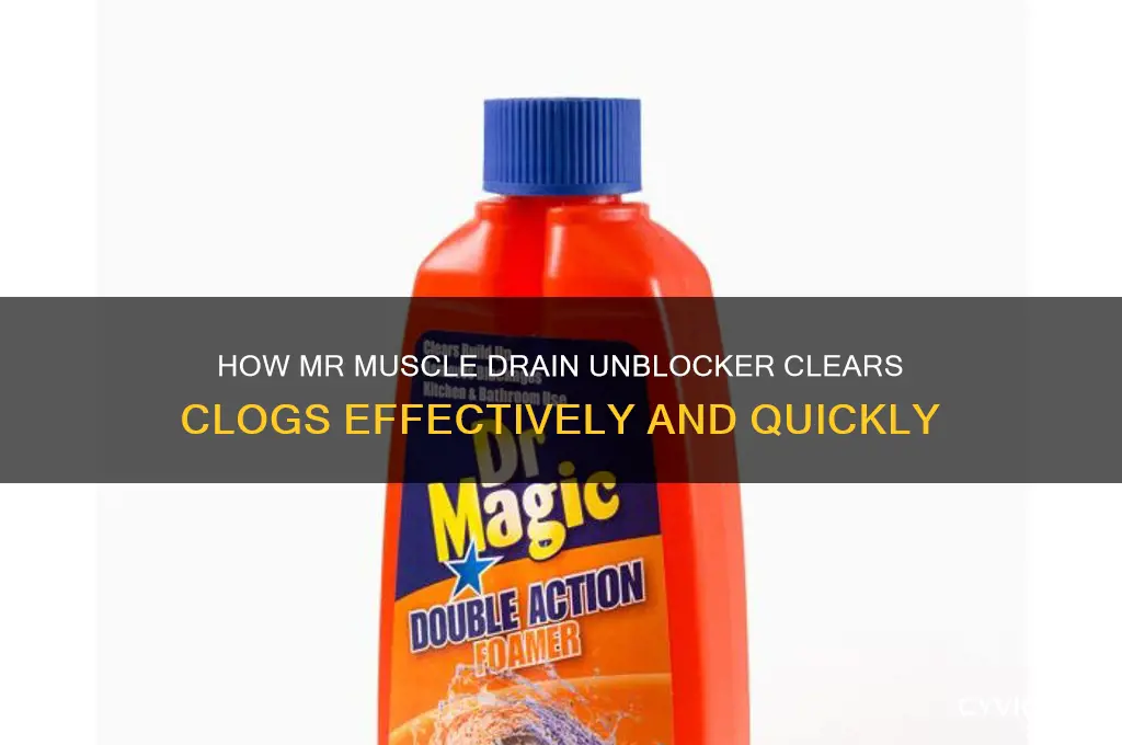 How Mr Muscle Drain Unblocker Clears Clogs Effectively And Quickly ...