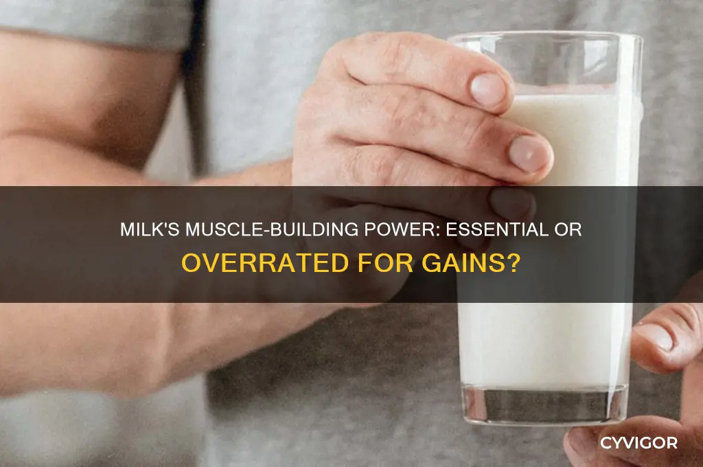 Milk's Muscle-Building Power: Essential Or Overrated For Gains? | CyVigor