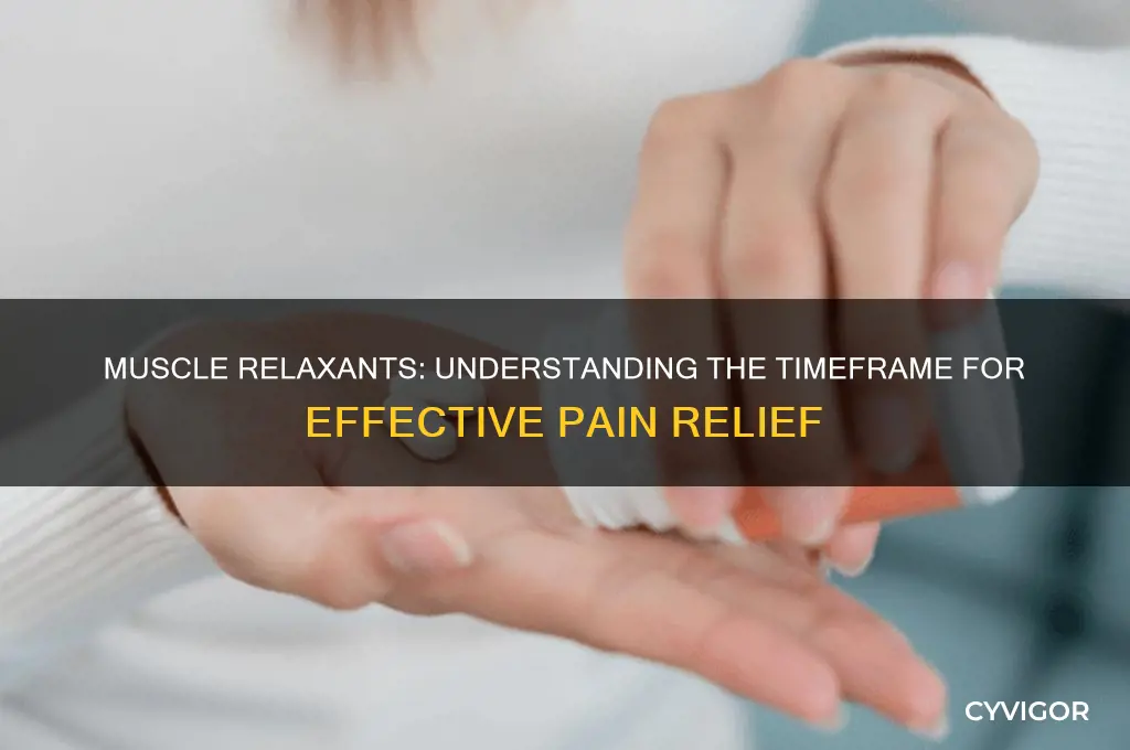 Muscle Relaxants: Understanding The Timeframe For Effective Pain Relief ...