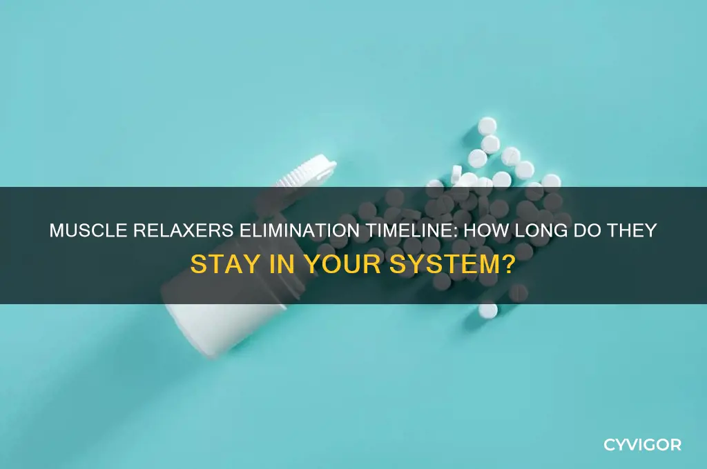 Muscle Relaxers Elimination Timeline: How Long Do They Stay In Your ...