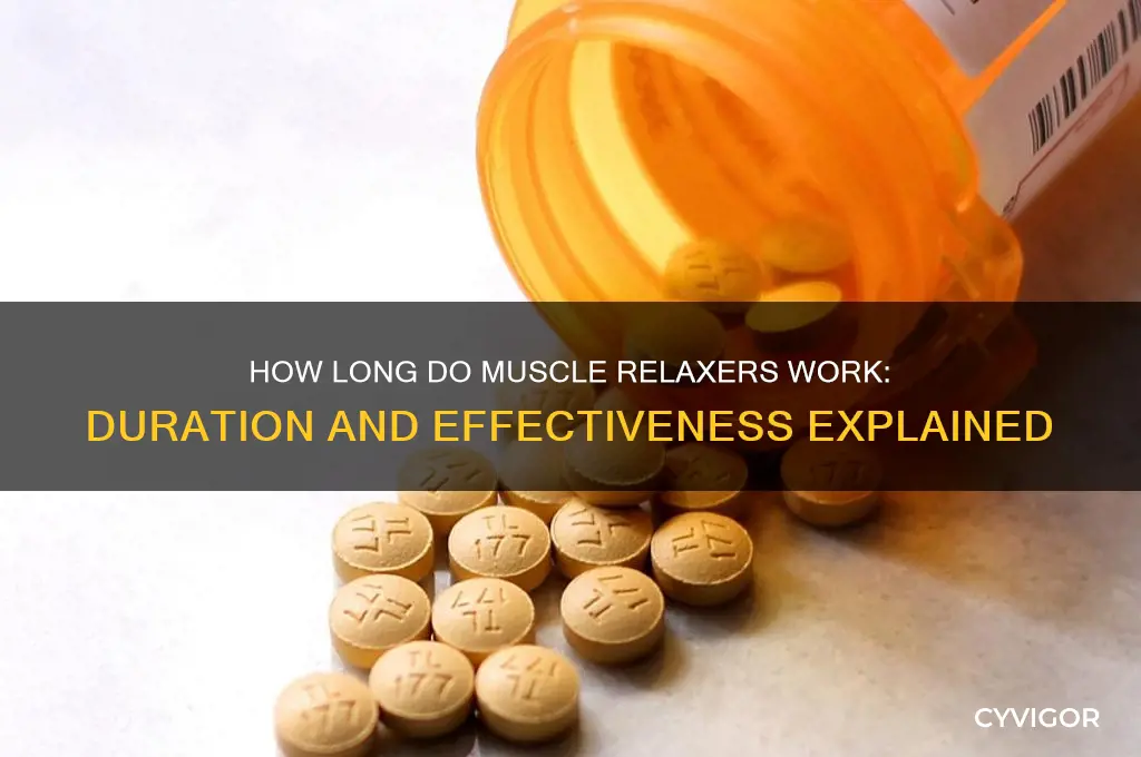 How Long Do Muscle Relaxers Work: Duration And Effectiveness Explained ...