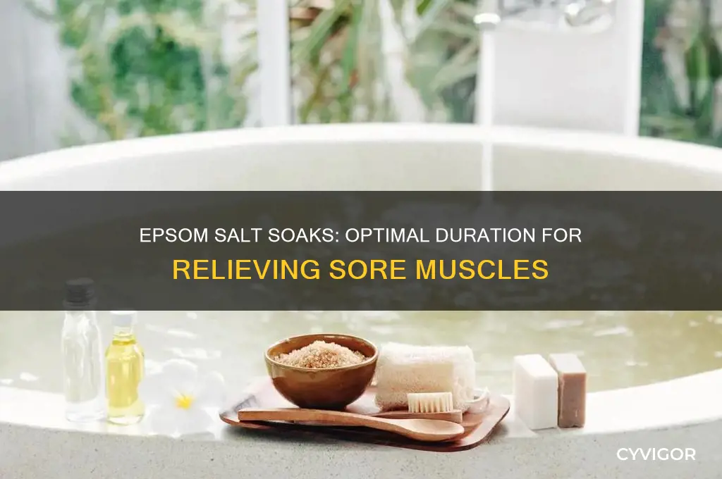 Epsom Salt Soaks: Optimal Duration For Relieving Sore Muscles | CyVigor
