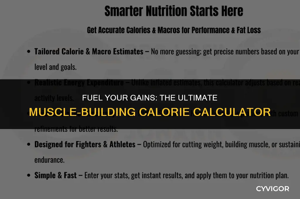 Fuel Your Gains: The Ultimate Muscle-Building Calorie Calculator | CyVigor