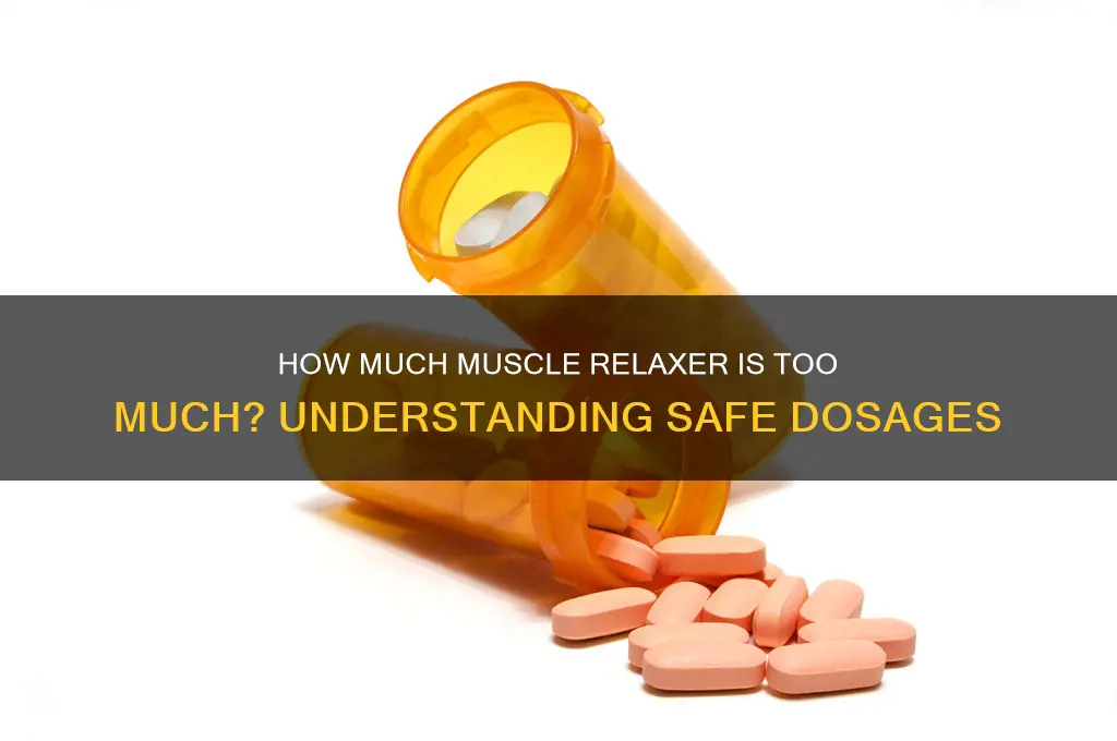 How Much Muscle Relaxer Is Too Much? Understanding Safe Dosages | CyVigor