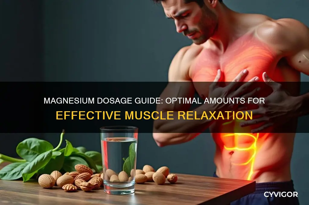 Magnesium Dosage Guide: Optimal Amounts For Effective Muscle Relaxation ...