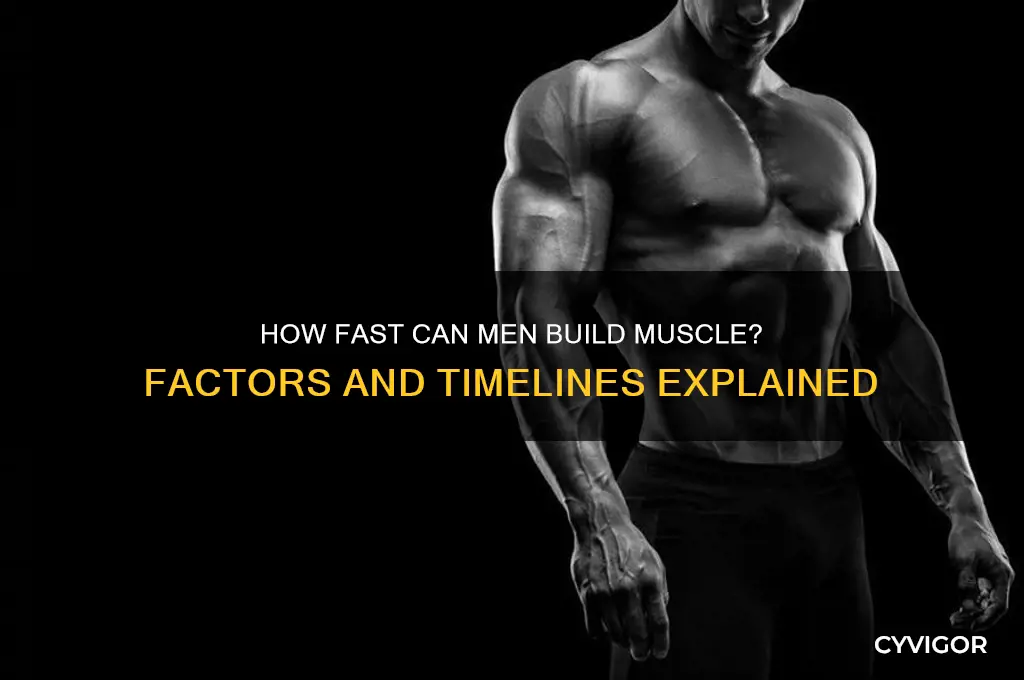 How Fast Can Men Build Muscle? Factors And Timelines Explained | CyVigor