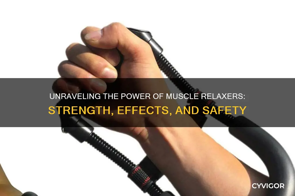 Unraveling The Power Of Muscle Relaxers: Strength, Effects, And Safety ...
