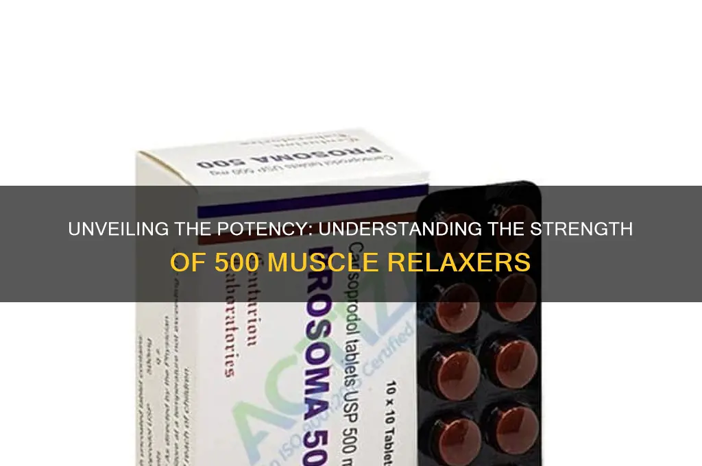 Unveiling The Potency: Understanding The Strength Of 500 Muscle ...