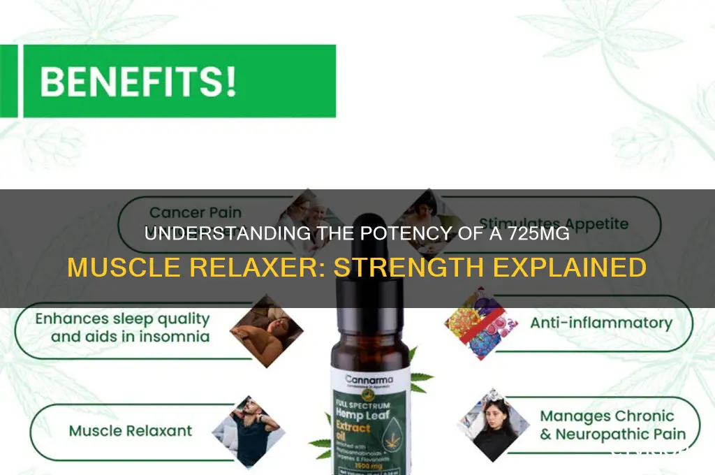 Understanding The Potency Of A 725Mg Muscle Relaxer: Strength Explained ...