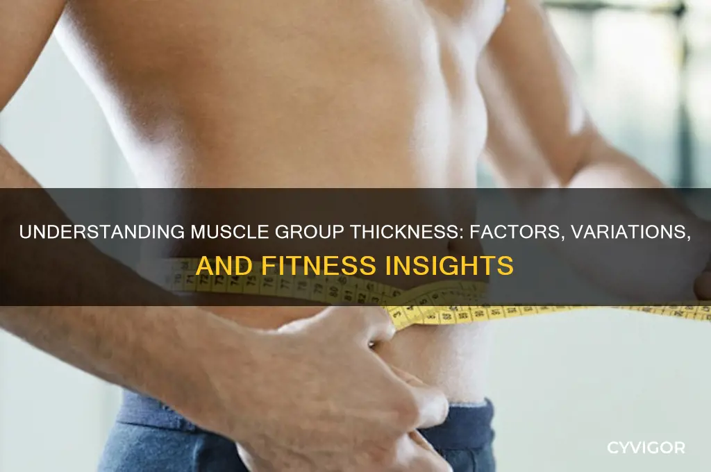 Understanding Muscle Group Thickness: Factors, Variations, And Fitness ...