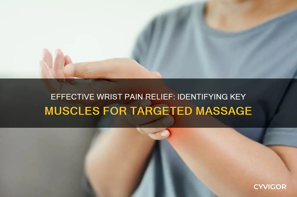 Effective Wrist Pain Relief: Identifying Key Muscles For Targeted ...