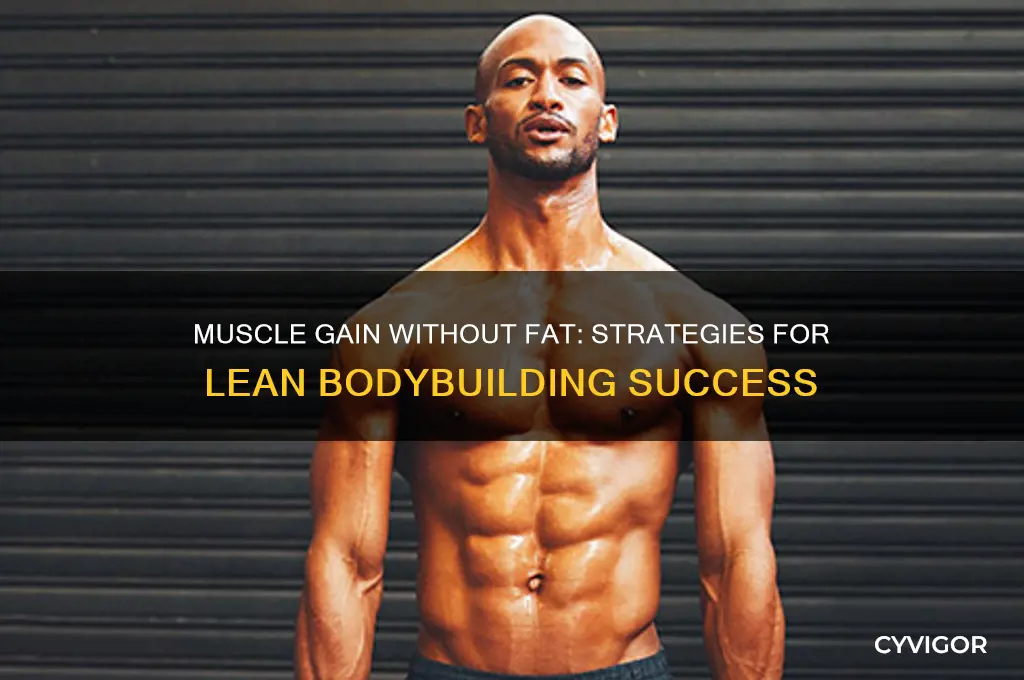 Muscle Gain Without Fat: Strategies For Lean Bodybuilding Success | CyVigor