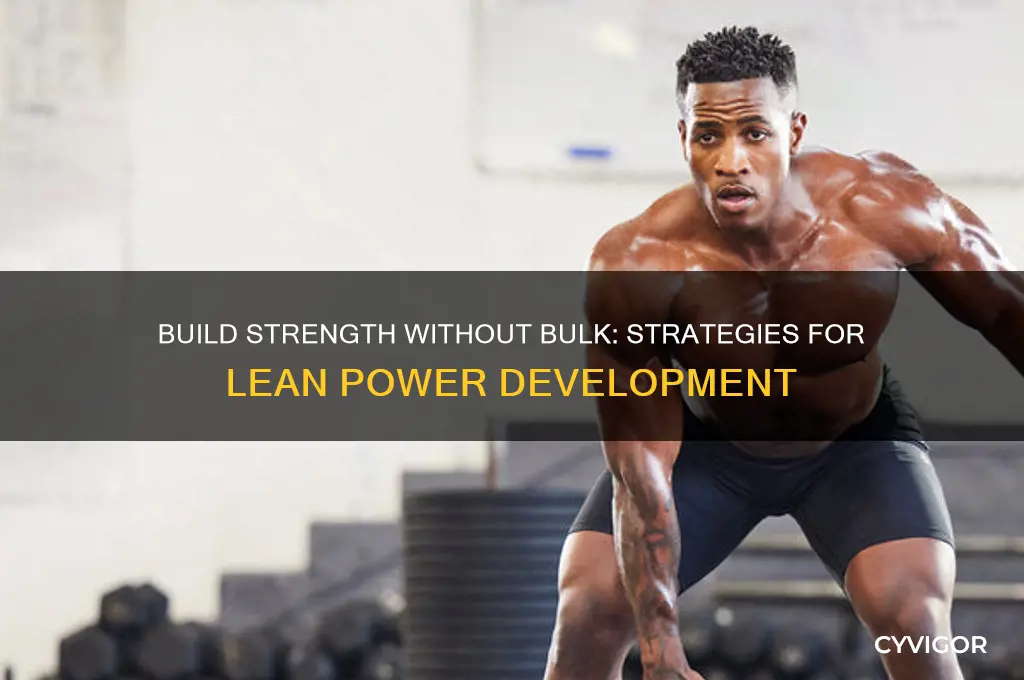 Build Strength Without Bulk: Strategies For Lean Power Development ...