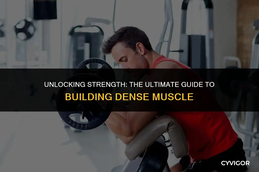 Unlocking Strength: The Ultimate Guide To Building Dense Muscle | CyVigor