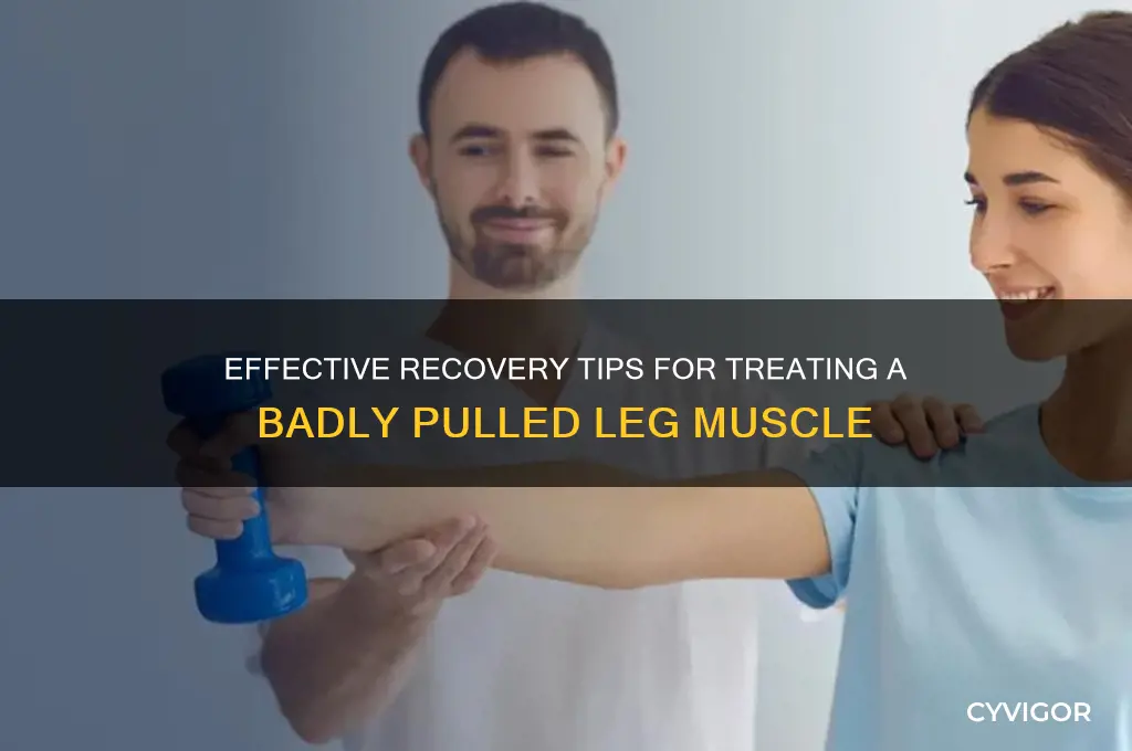 Effective Recovery Tips For Treating A Badly Pulled Leg Muscle | CyVigor