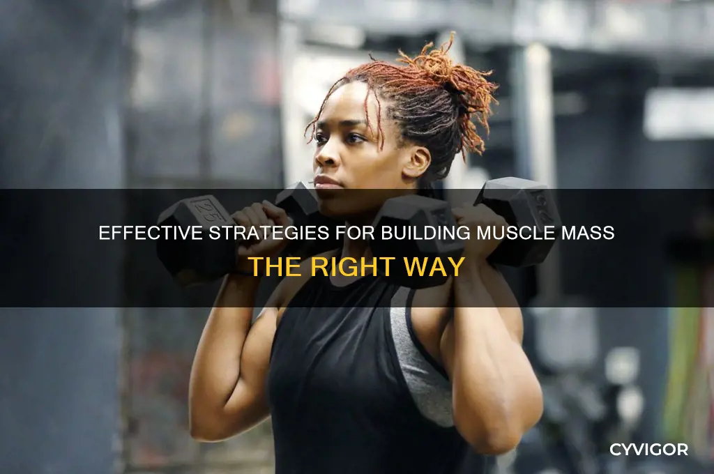 Effective Strategies For Building Muscle Mass The Right Way | CyVigor