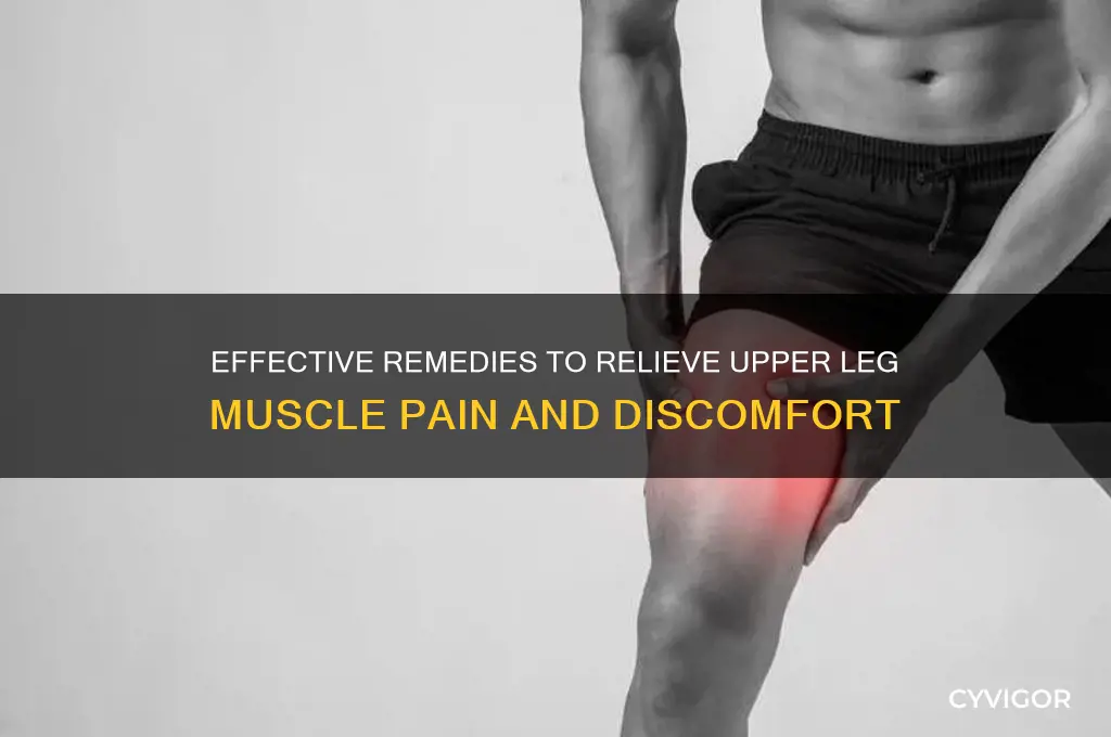 Effective Remedies To Relieve Upper Leg Muscle Pain And Discomfort ...
