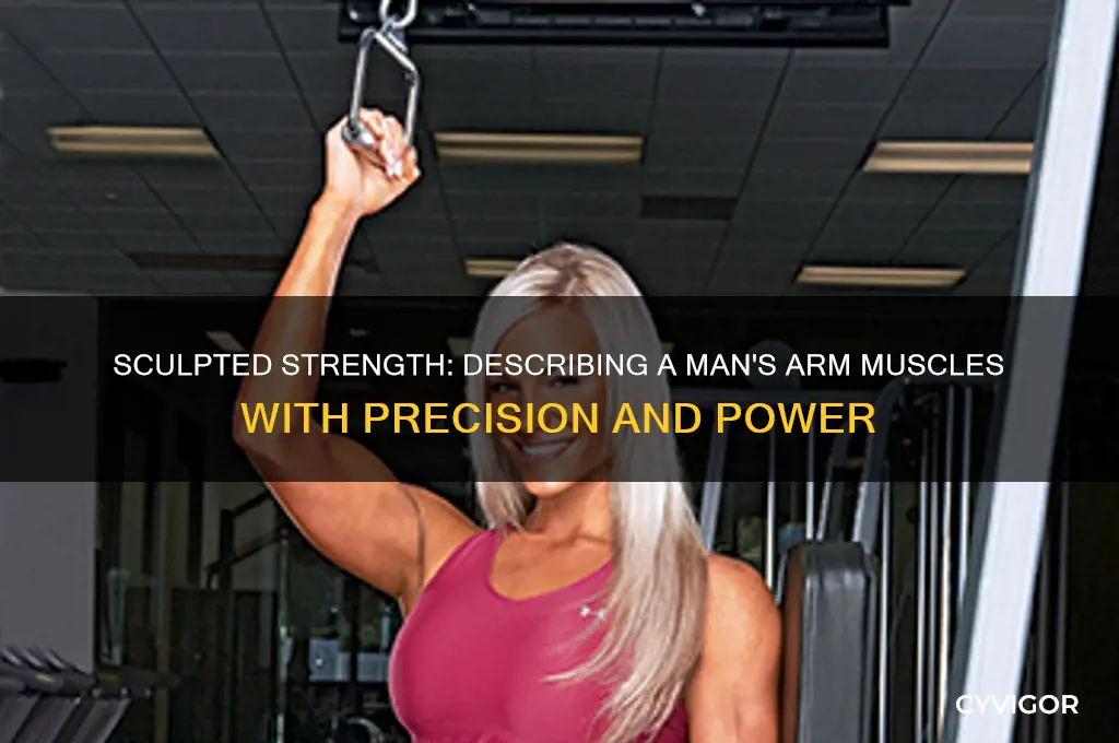 Sculpted Strength: Describing A Man's Arm Muscles With Precision And ...