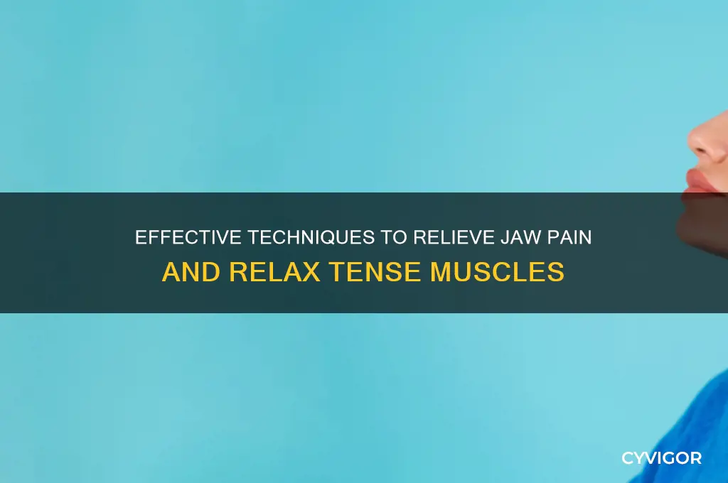 Effective Techniques To Relieve Jaw Pain And Relax Tense Muscles | CyVigor