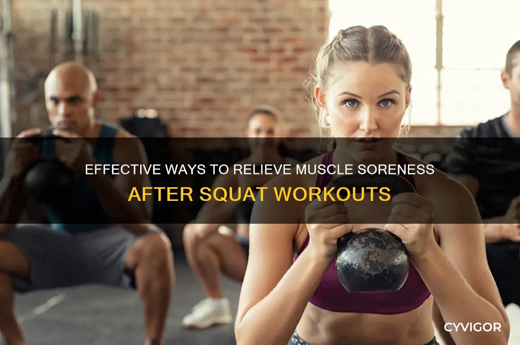 Effective Ways To Relieve Muscle Soreness After Squat Workouts | CyVigor
