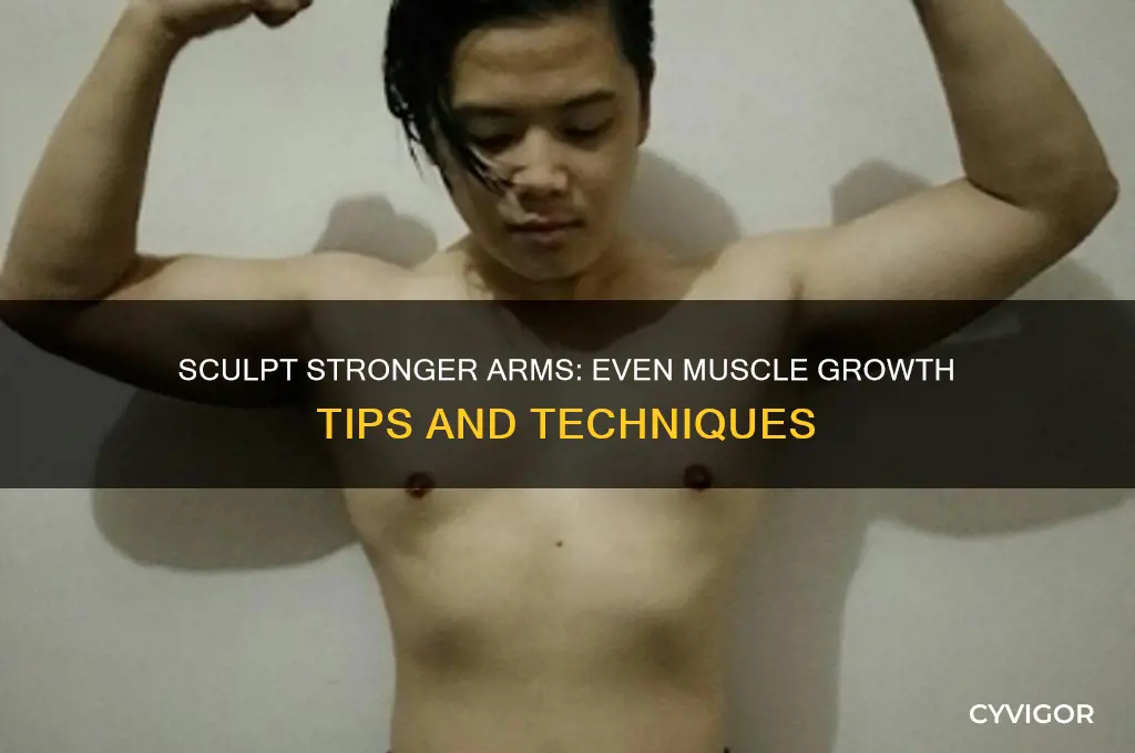 Sculpt Stronger Arms: Even Muscle Growth Tips And Techniques | CyVigor